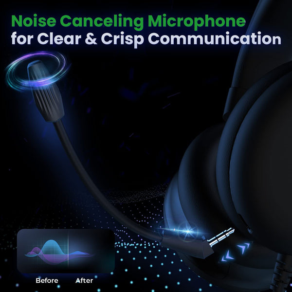 Jeecoo J100 Pro Detachable Noise Canceling Microphone Gaming Headset