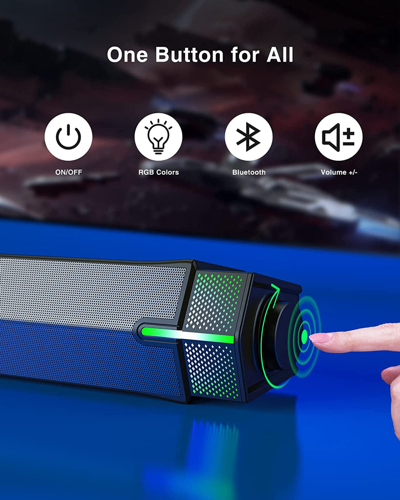 Jeecoo M20 Computer Speakers for PC Desktop Monitor, Bluetooth V5.3 PC